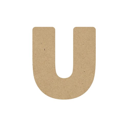 3D Wooden Letter - Lowercase - u | Wood | CleverPatch - Art & Craft ...