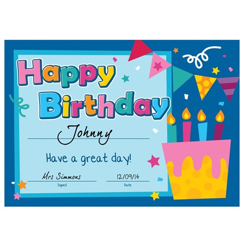 Happy Birthday Award