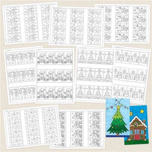 Christmas Magnet Blackline Masters - Pack of 10 | Blackline Masters ...