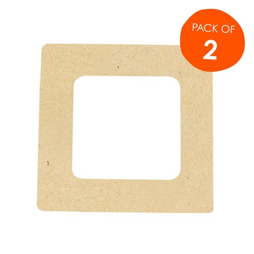 Wooden Square Frames - Pack of 2 | Wooden Shapes | CleverPatch - Art ...