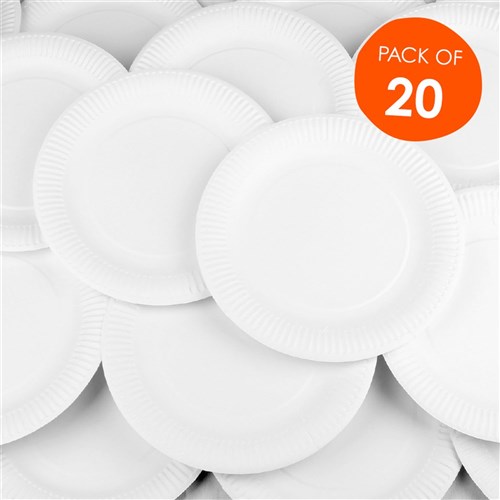Paper Plates - Pack of 20 | General Collage | CleverPatch - Art & Craft ...