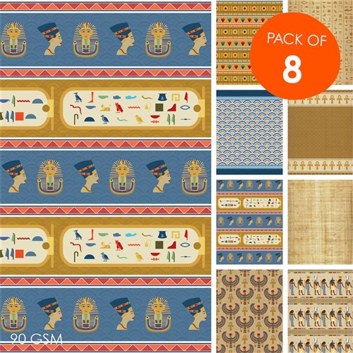Egyptian Craft Paper - Pack of 8 | Specialty Papers | CleverPatch - Art ...