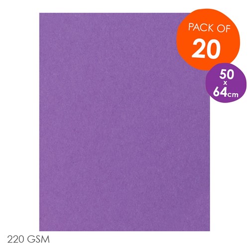 CleverPatch Cardboard - Purple - 500 x 640mm - Pack of 20 | Coloured ...