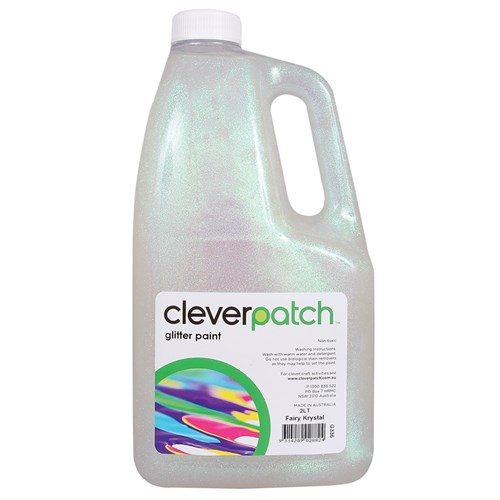 CleverPatch Glitter Paint - Fairy Krystal - 2 Litre | Glitter Paint ...