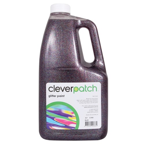 CleverPatch Glitter Paint - Multi - 2 Litre | Glitter Paint ...