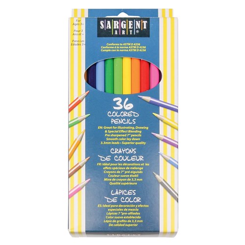 Sargent Art Coloured Pencils - Pack of 36 | Pencils | CleverPatch - Art ...