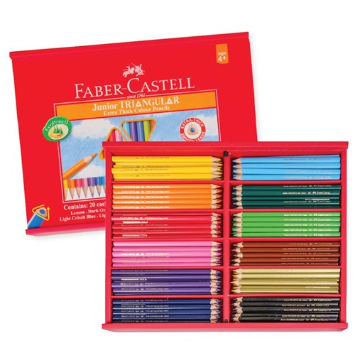 Faber-Castell Junior Triangular Pencils - Pack of 240 | Pencils ...