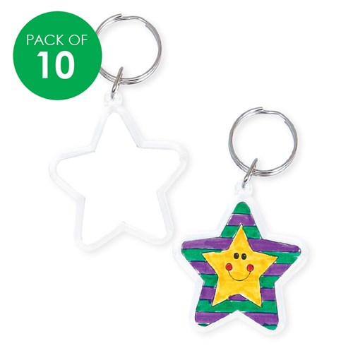 Key Tags - Star - Pack of 10 | Collage & Craft | CleverPatch - Art ...