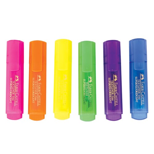 Faber-Castell Textliner Highlighters - Pack of 6 | CleverPatch - Art ...