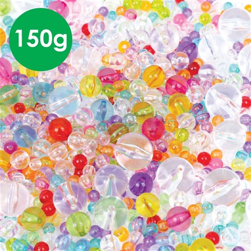 Plastic Marble Beads - 150g Pack - CleverPatch | CleverPatch - Art ...