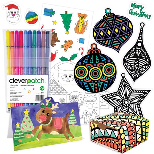 Christmas Craft Pack - Colouring Pack - CleverPatch | CleverPatch - Art ...