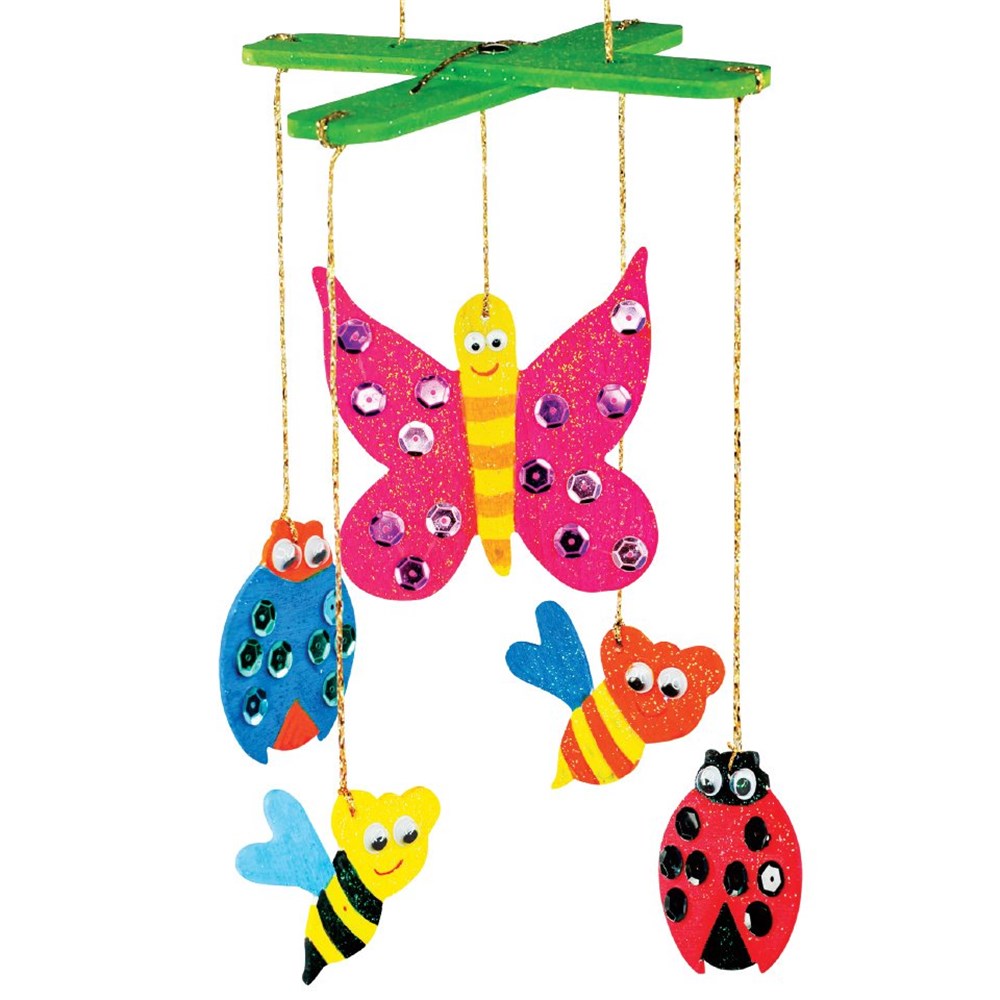 Wooden Insect Mobile | Wood - CleverPatch - Art & Craft Supplies