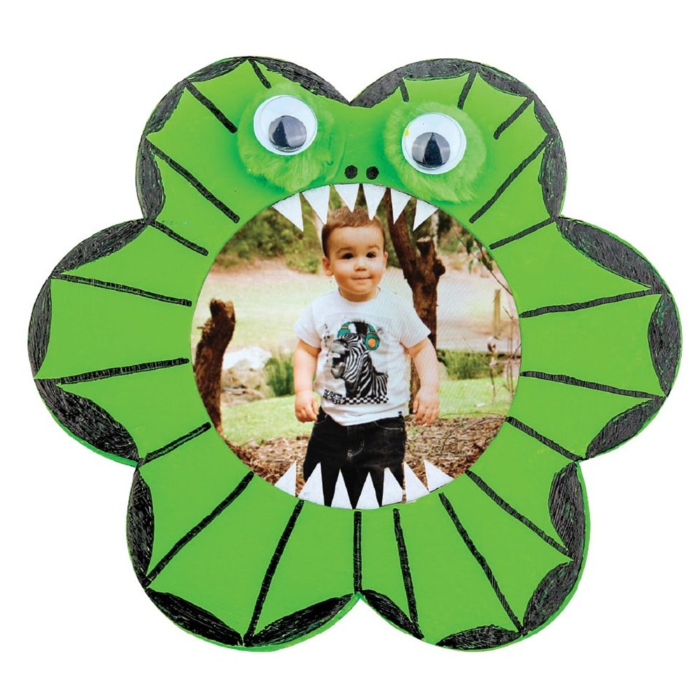 Frilled-Neck Lizard Flower Frame | Papier Mache | CleverPatch - Art ...